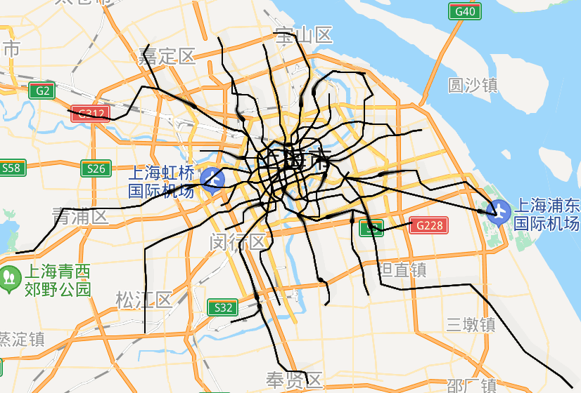 So cool, I used Python to draw the dynamic map of subway routes in ...