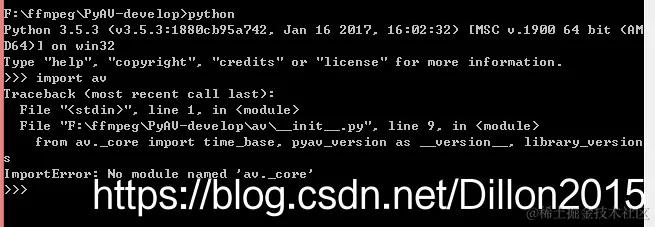 PyAV安装注意事项PyAV提供了ffmpeg的python接口，使得python用户也可以使用ffmpeg。但是PyA - 掘金