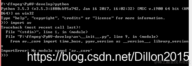 PyAV安装注意事项PyAV提供了ffmpeg的python接口，使得python用户也可以使用ffmpeg。但是PyA - 掘金