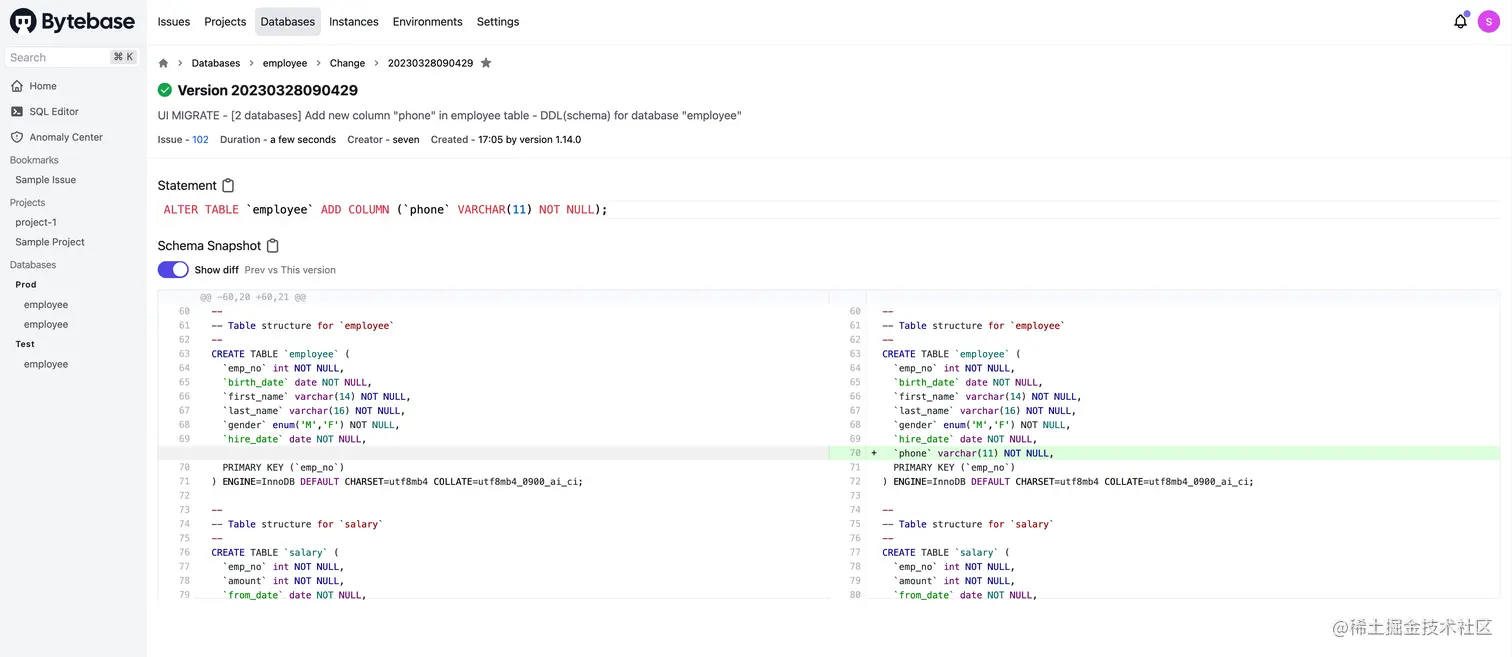 数据库 CI CD 工具 -- Bytebase 介绍Bytebase 作为一款开源的数据库 CI/CD 工具，为 DB - 掘金