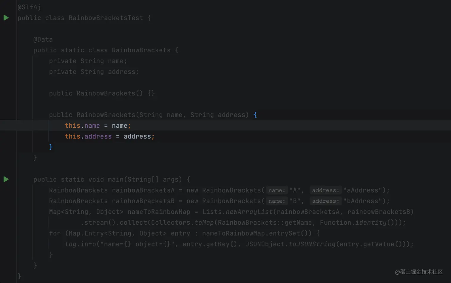 IDEA插件之彩虹括号【Rainbow Brackets】一款可以将 (圆括号) [方括号] {花括号} 用 - 掘金