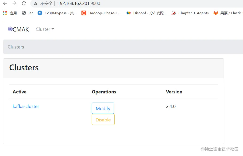 kafka-manager(cmak)安装及使用kafka-manager(cmak)安装及使用，kafka-manag - 掘金