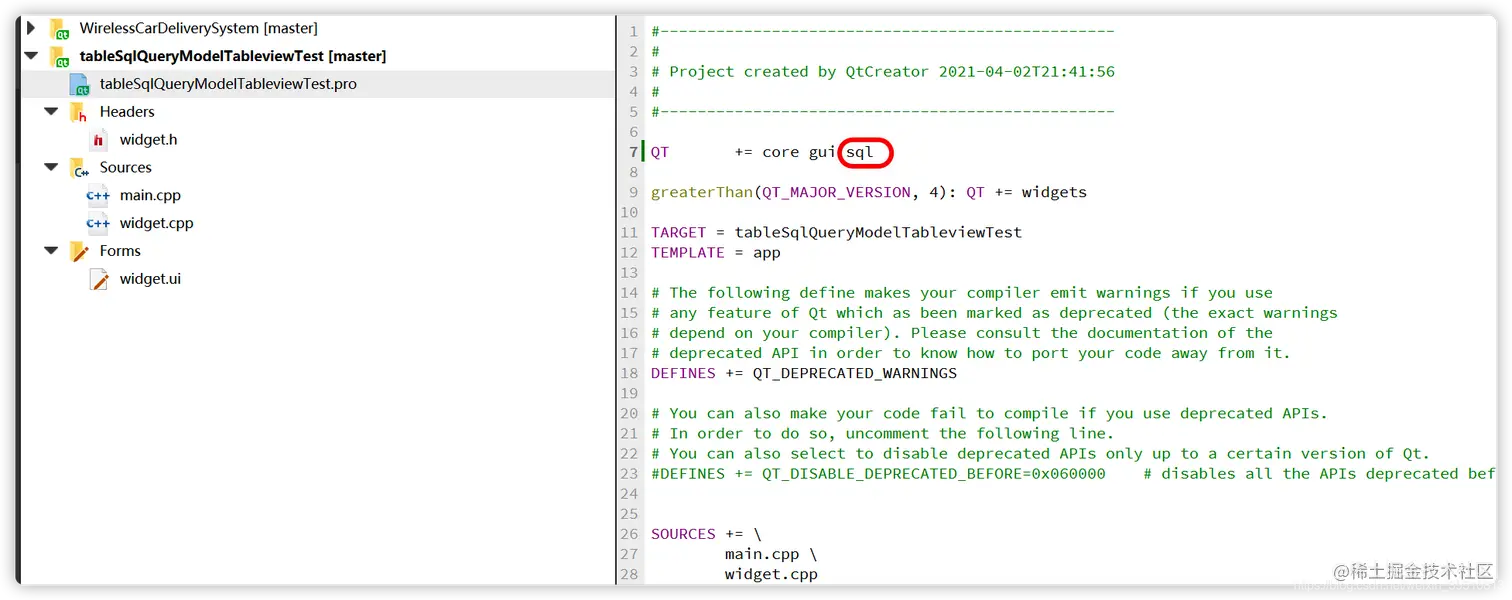 Qt5利用tableview和继承QSqlQueryModel实时修改及显示数据库内容本文已参与「新人创作礼」活动，一起 - 掘金
