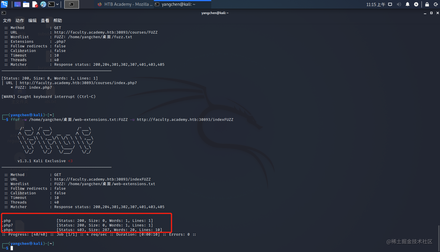 HTB ACADEMY-Web Fuzzing WRITE UP - darkpool - 博客园