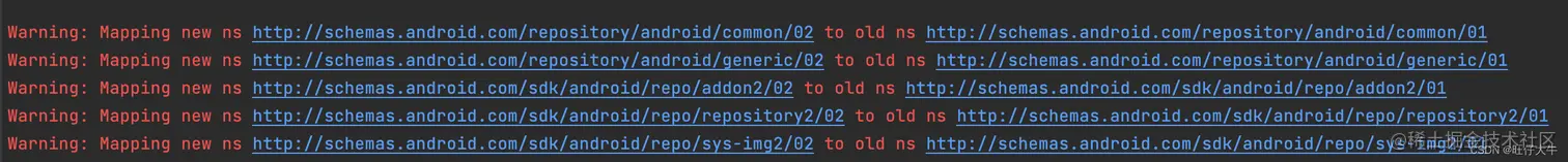 Android编译出现Warning: Mapping new ns to old ns的解决方案【转载】出现场景 更新 - 掘金