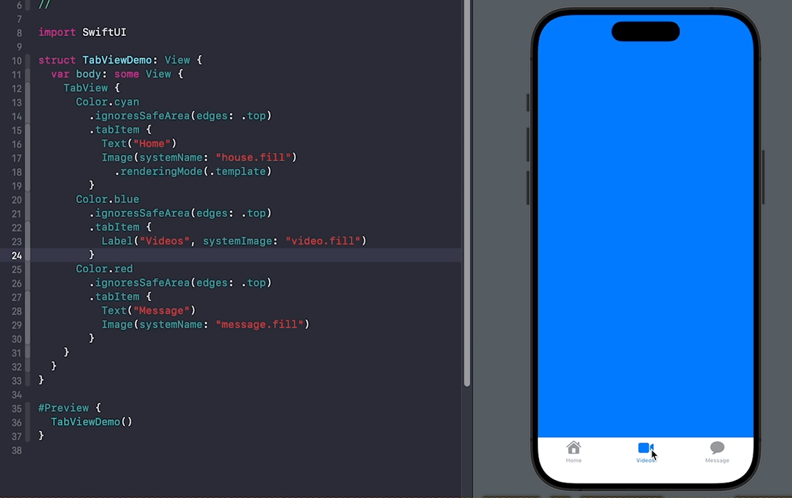 swiftui中TabView使用，以及Tab使用注意TabView官方文档：TabView | Apple Devel - 掘金
