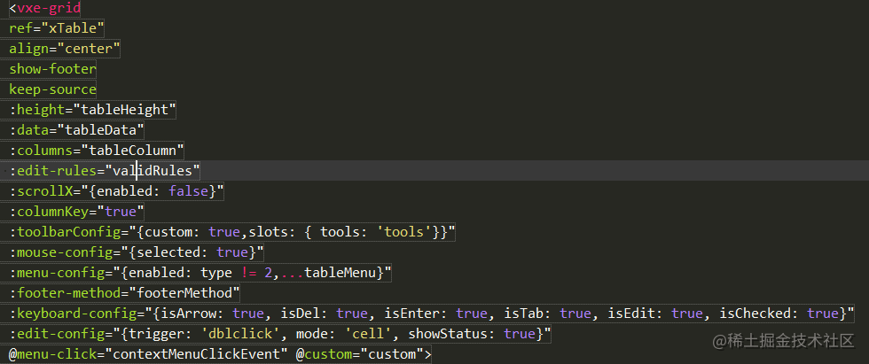 vxe-table集成指南 - 掘金