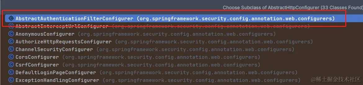 Spring Security初始化过程以及AuthenticationManager详解以及如何自定义认证方式 (1) - 掘金