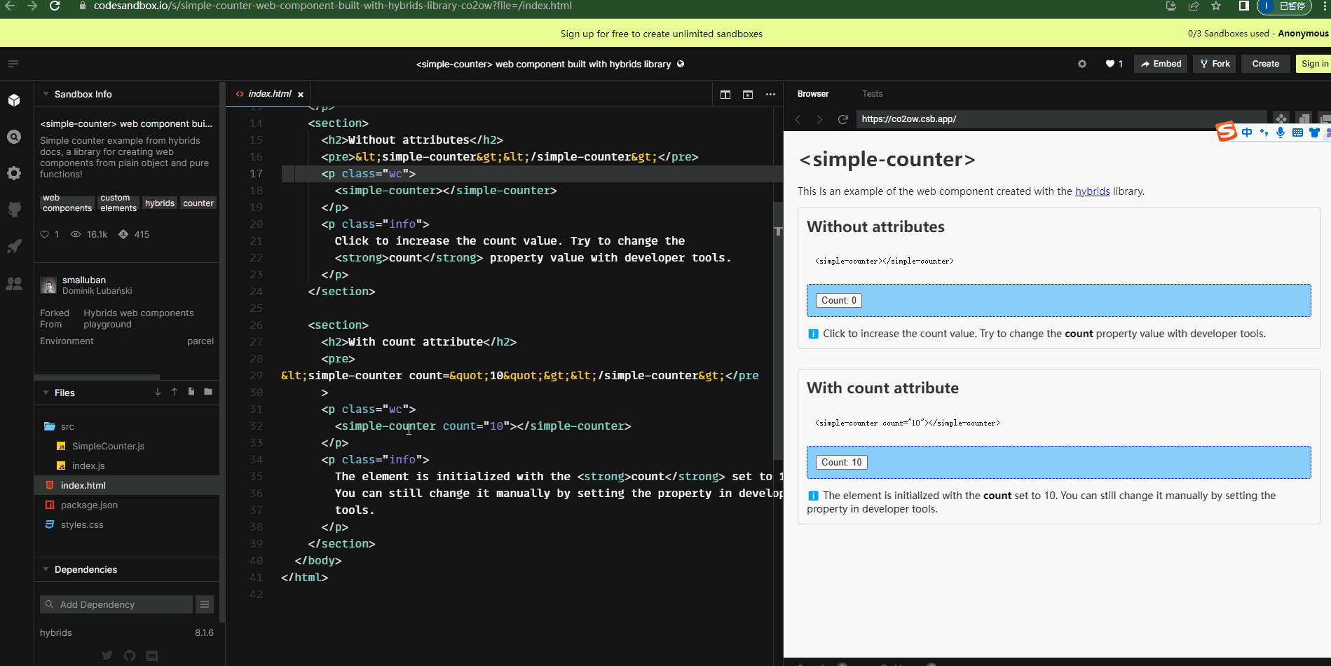 八个 Web Components 前端框架，一定有一个你用得上 - 掘金