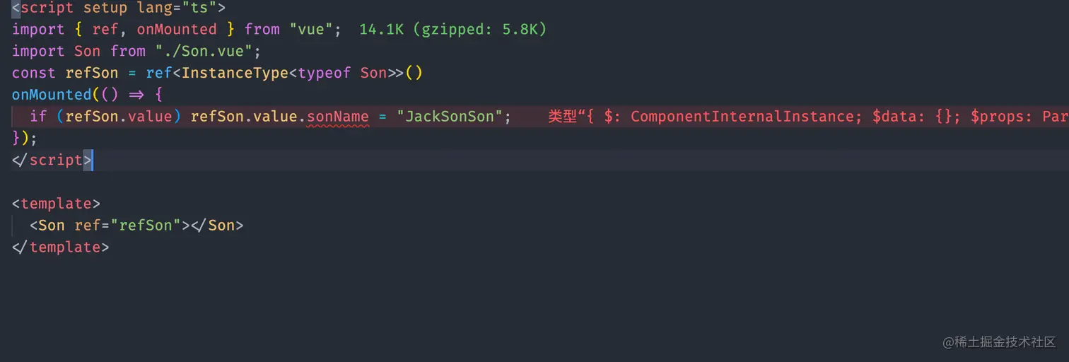 Vue 3 中通过 ref 获取子组件实例(TS版）Vue 3.2 版本开始， 从实验性质 - 掘金