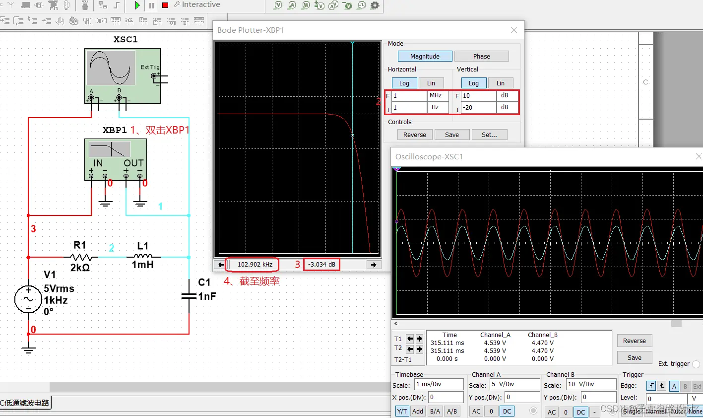 -3dB、0.707与截止频率深入浅出的讲解-3dB、0.707与截止频率，并且搭建RLC低通滤波电路进行Multisi - 掘金