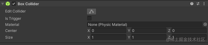 The basic Object system in Unity - Collider properties introduction ...