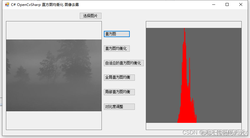 C# OpenCvSharp 直方图均衡化 图像去雾 - 掘金