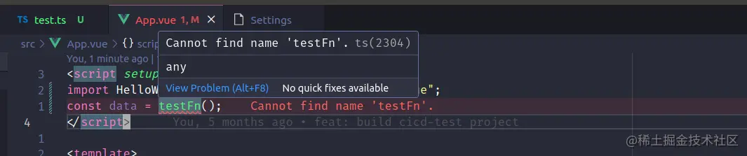vue3文件 quick fix 失效(No quick fixes available), volar Saving time is too long - 掘金