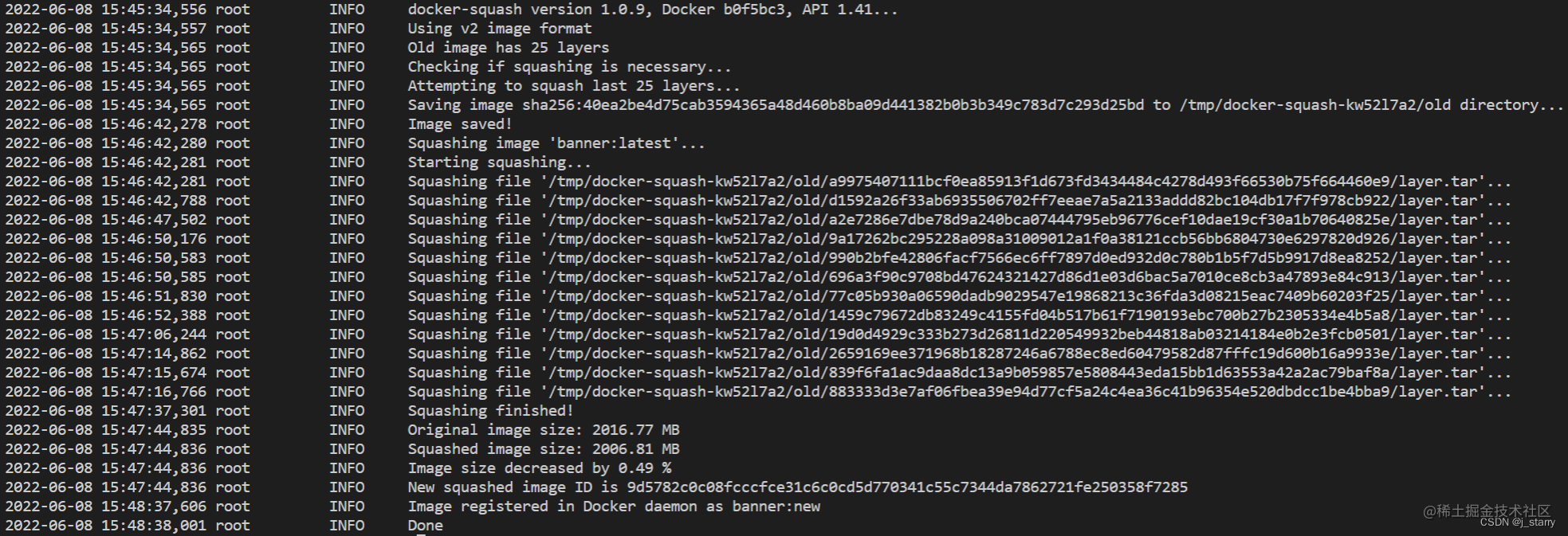 docker容器使用docker-squash压缩体积 - 掘金