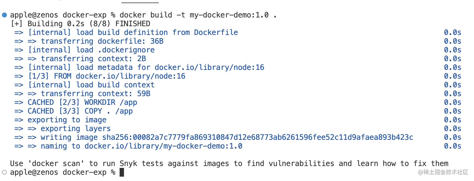 一文搞定：用Docker部署并运行Node项目 - 掘金