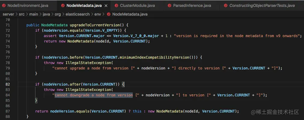 Elasticsearch降级实践cannot downgrade a node from version [7.x.x - 掘金