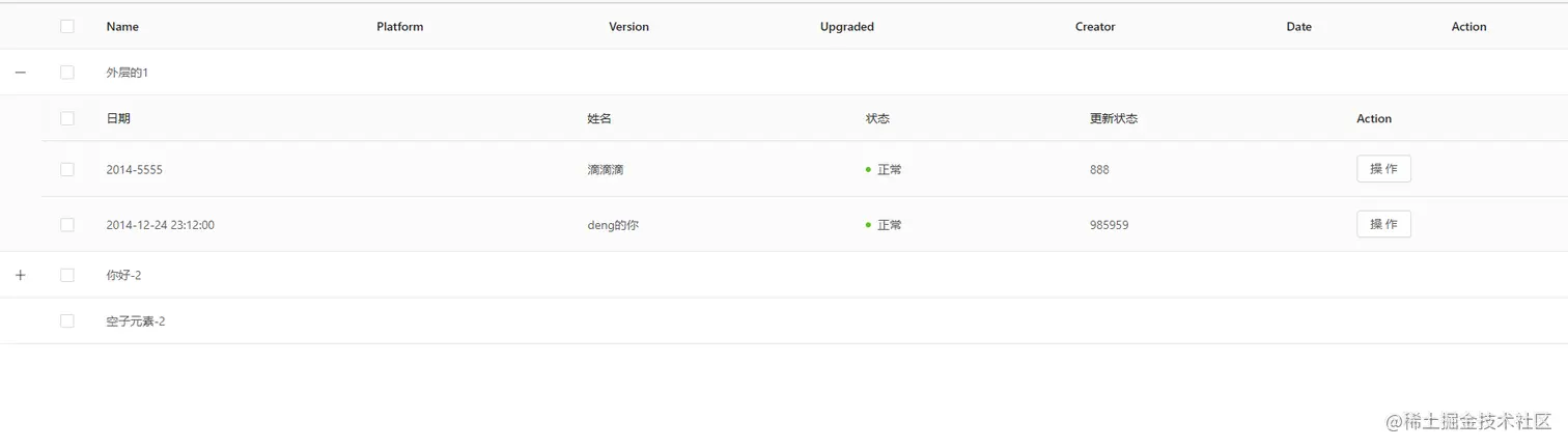 ant-design-vue table嵌套表格，自定义展开图标背景 近期有一个需求，需要有嵌套表格的场景， 使用 an - 掘金