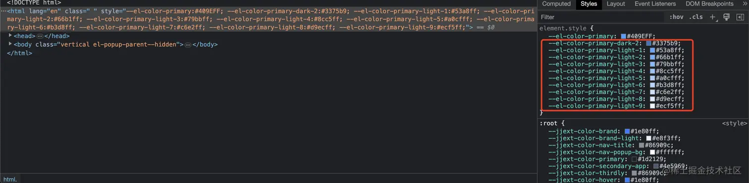vue3 admin 保姆教学指南｜element-plus如何实现主题切换和暗黑模式效果展示 在开始之前，我们下来看看 - 掘金