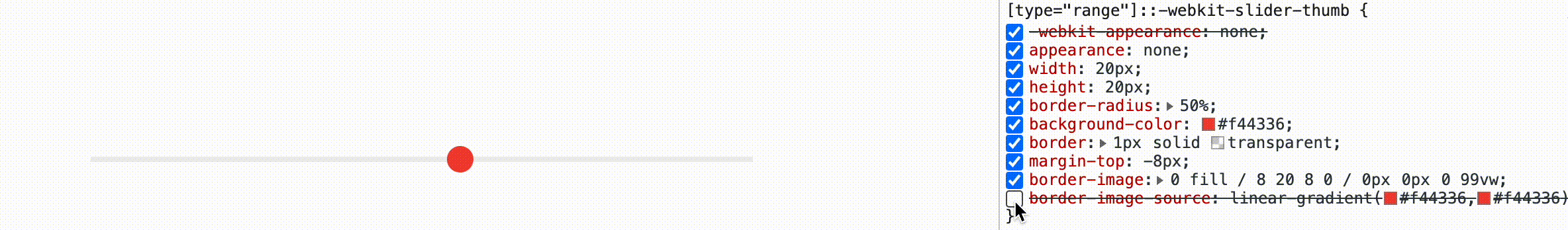 纯 CSS 美化滑动输入条 input range - 掘金