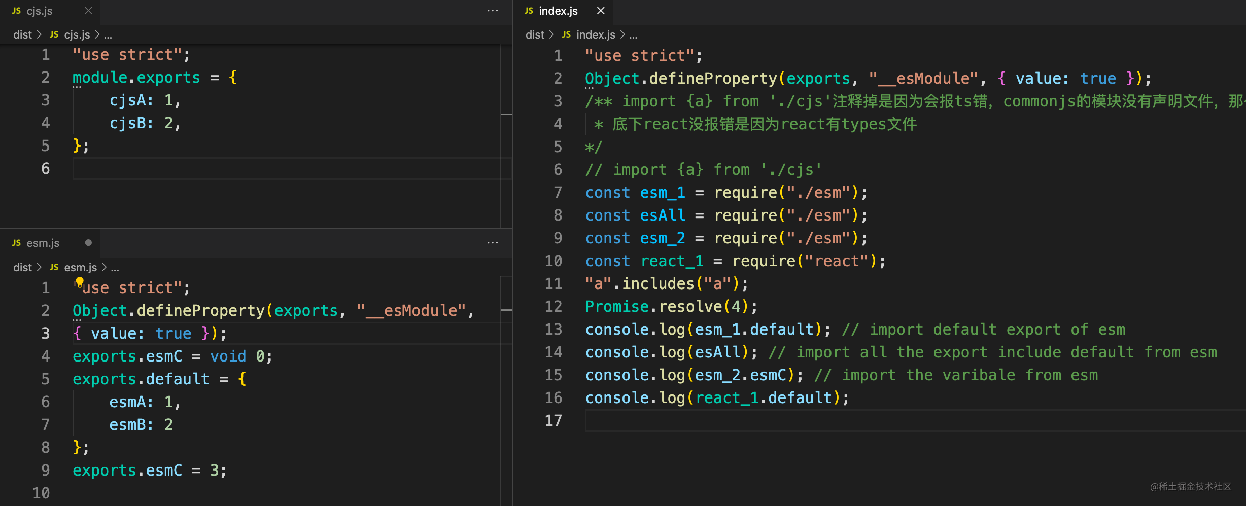 tsconfig.json中allowSyntheticDefaultImports和module的用法 - 掘金