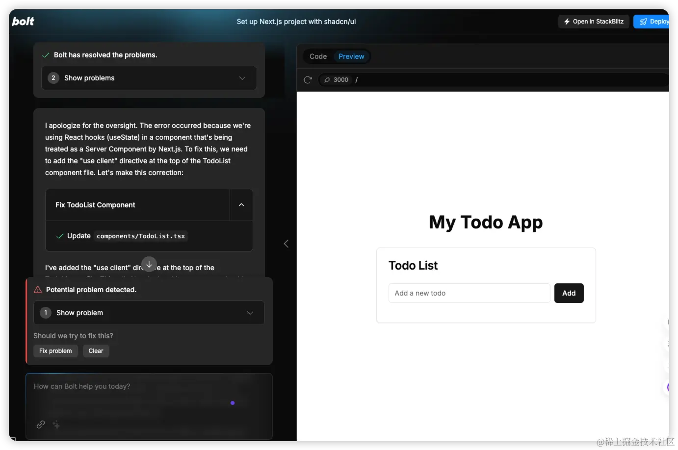 深入分析开源AI代码编辑器——bolt.newbolt.new是stackblitz新推出的与V0、Cursor对标的A - 掘金