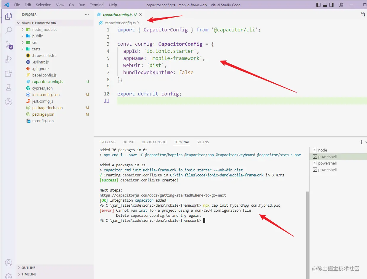 ionic+vue+capacitor系列笔记--02项目中集成Capacitor，添加android，ios平台，真机运行项目 - 掘金
