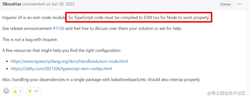 在 Node Js 中 选择 Commonjs 还是 Es Modules 曾经对于前端模块化还没有形成规范 但是距离 掘金