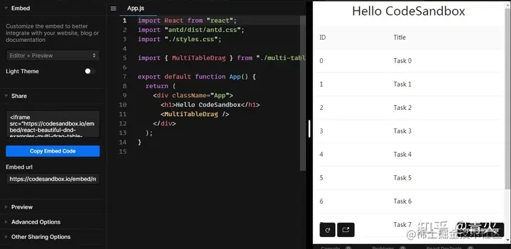 React拖拽排序组件库对比研究基于react的拖拽功能，有这么几个比较流行的库： react-dnd react-be - 掘金