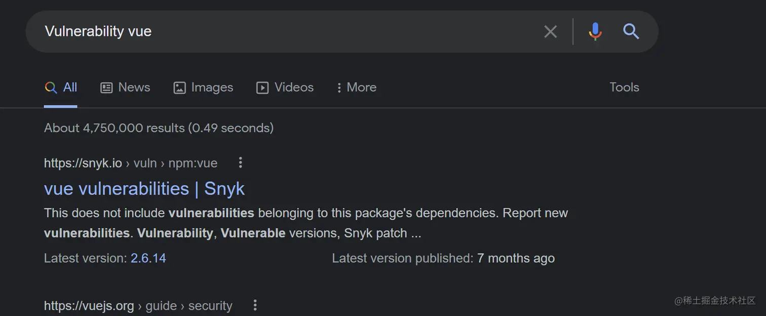 Vue有高危漏洞👻？尤雨溪亲自辟谣近日网络上流传着一个 Vuejs”存在安全漏洞的消息。是否属实？前端开发是否也要熬夜 掘金
