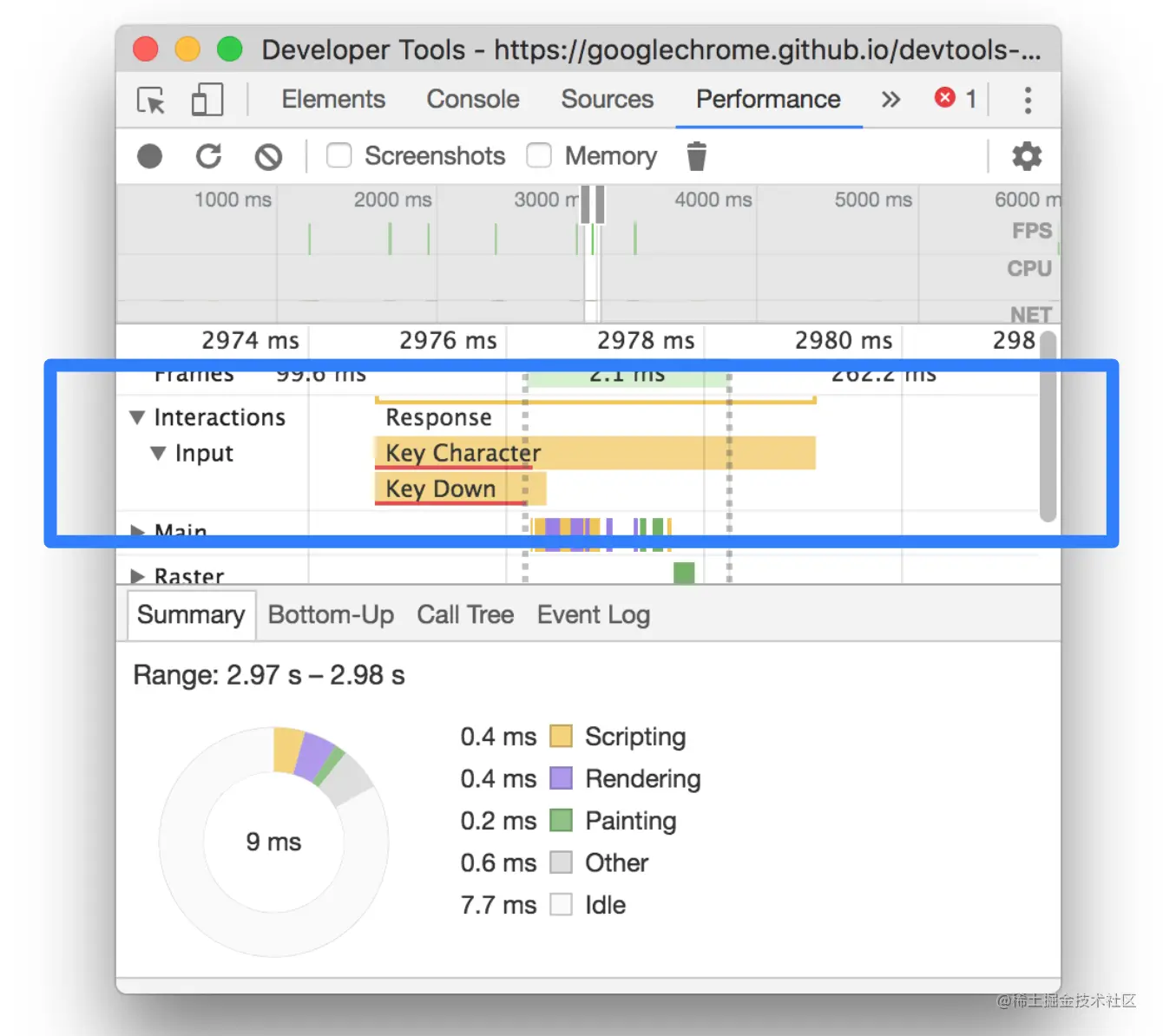 Chrome DevTools Performance 功能详解简介 本文介绍 Chrome DevTools Perf - 掘金
