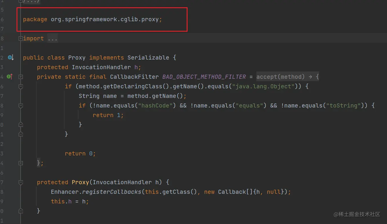Spring中的cglib代理包名为什么是org Springframework Cglib？发现一个奇怪的问题，就是在 掘金
