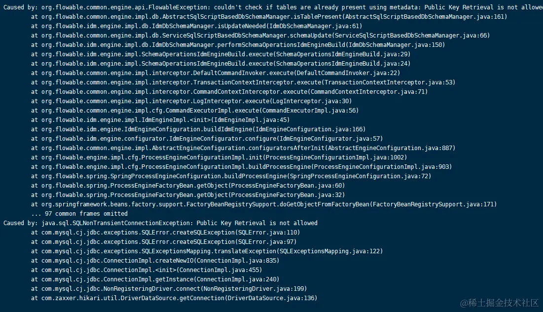 解决caused By Java Sql Sqlnontransientconnectionexception Public Key