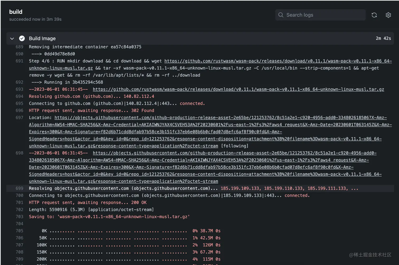 踩坑记：构建wasm-pack的Docker镜像我们通过研究wasm-pack源码和日志，发现构建镜像时因下载问题多次失 - 掘金