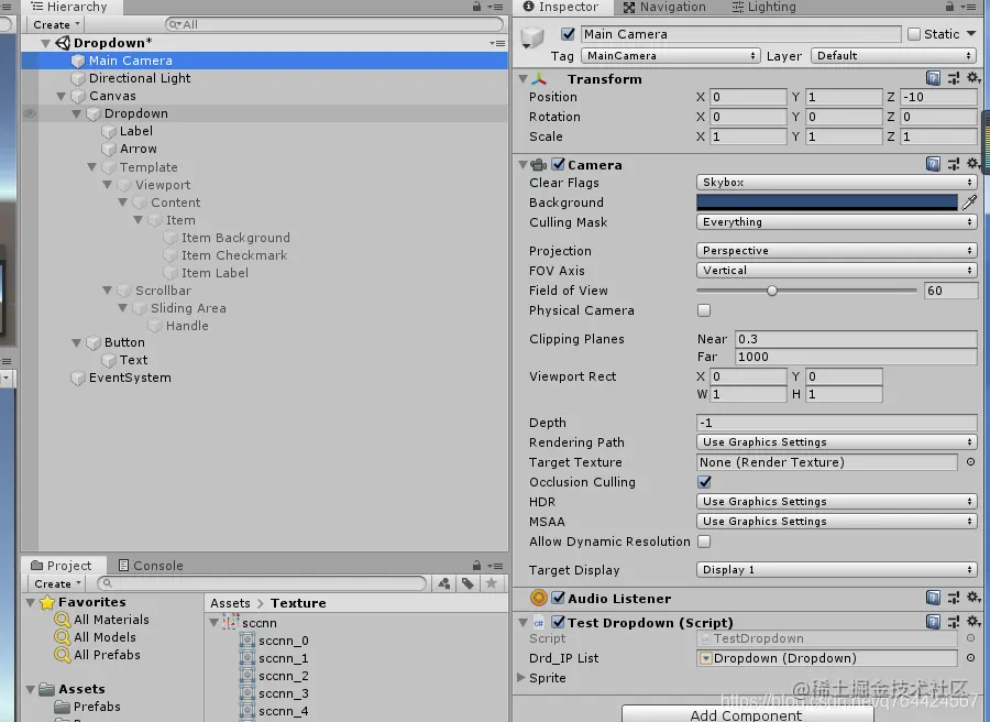 【Unity3D-UGUI系列】（七）Dropdown 下拉菜单组件详解这是我参与11月更文挑战的第7天，活动详情查看： - 掘金