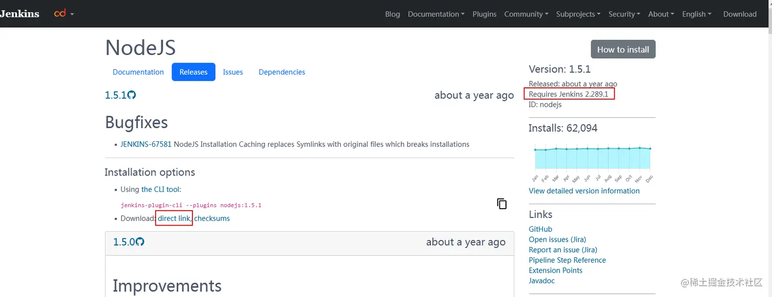 通过jenkins Nodejs插件实现项目指定nodejs版本打包jenkins 离线安装 Nodejs 插件；nod 掘金 