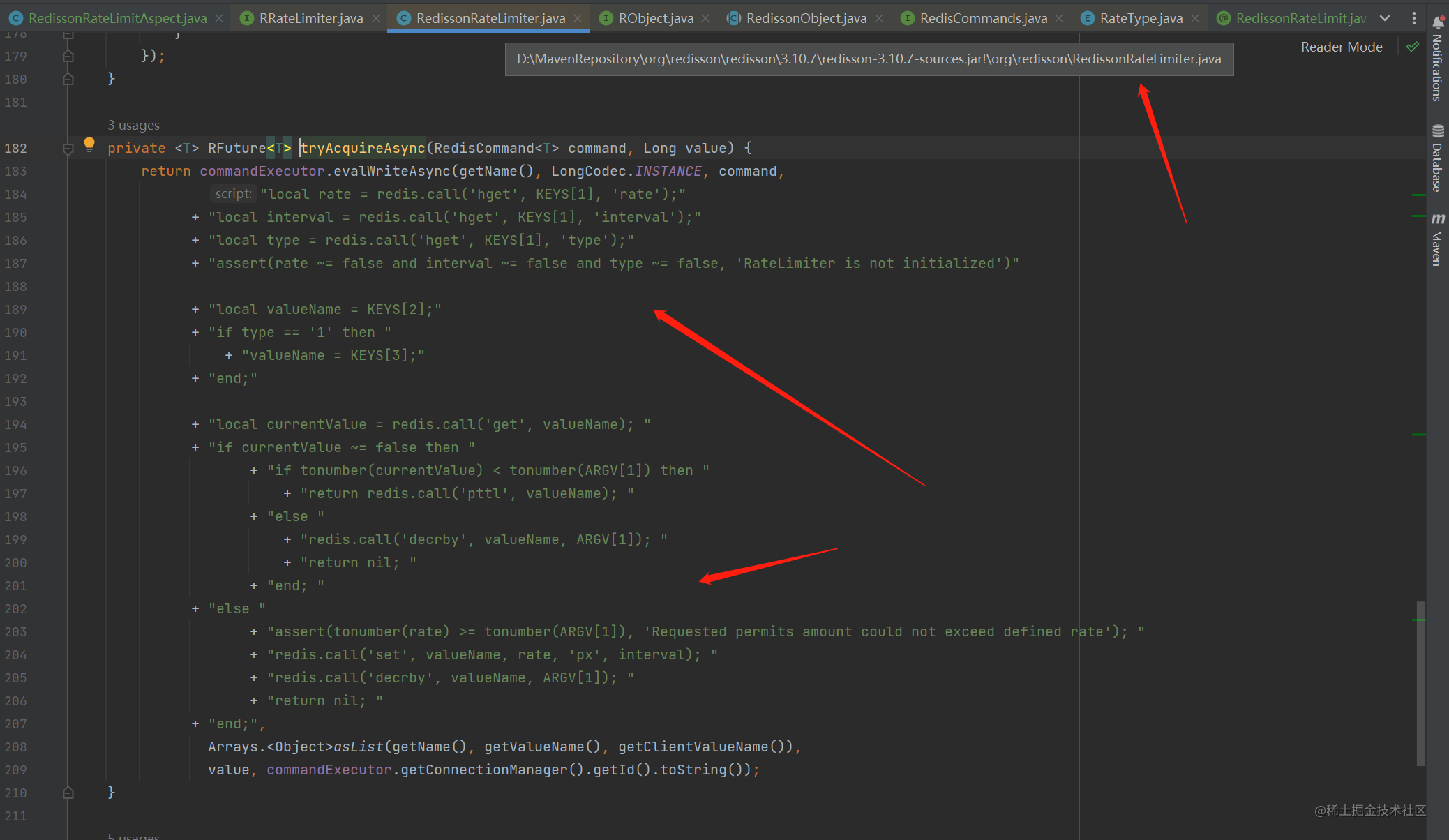 Redisson限流器RRateLimiter使用及源码分析 - 掘金