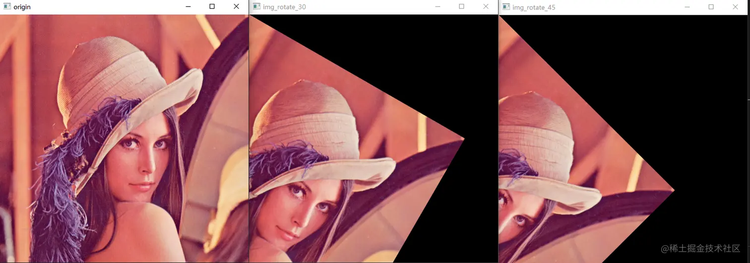 OpenCV-Python学习（20）—— OpenCV 图像几何变换之图像旋转（cv.warpAffine、cv.getRotationMatrix2D、cv - 掘金