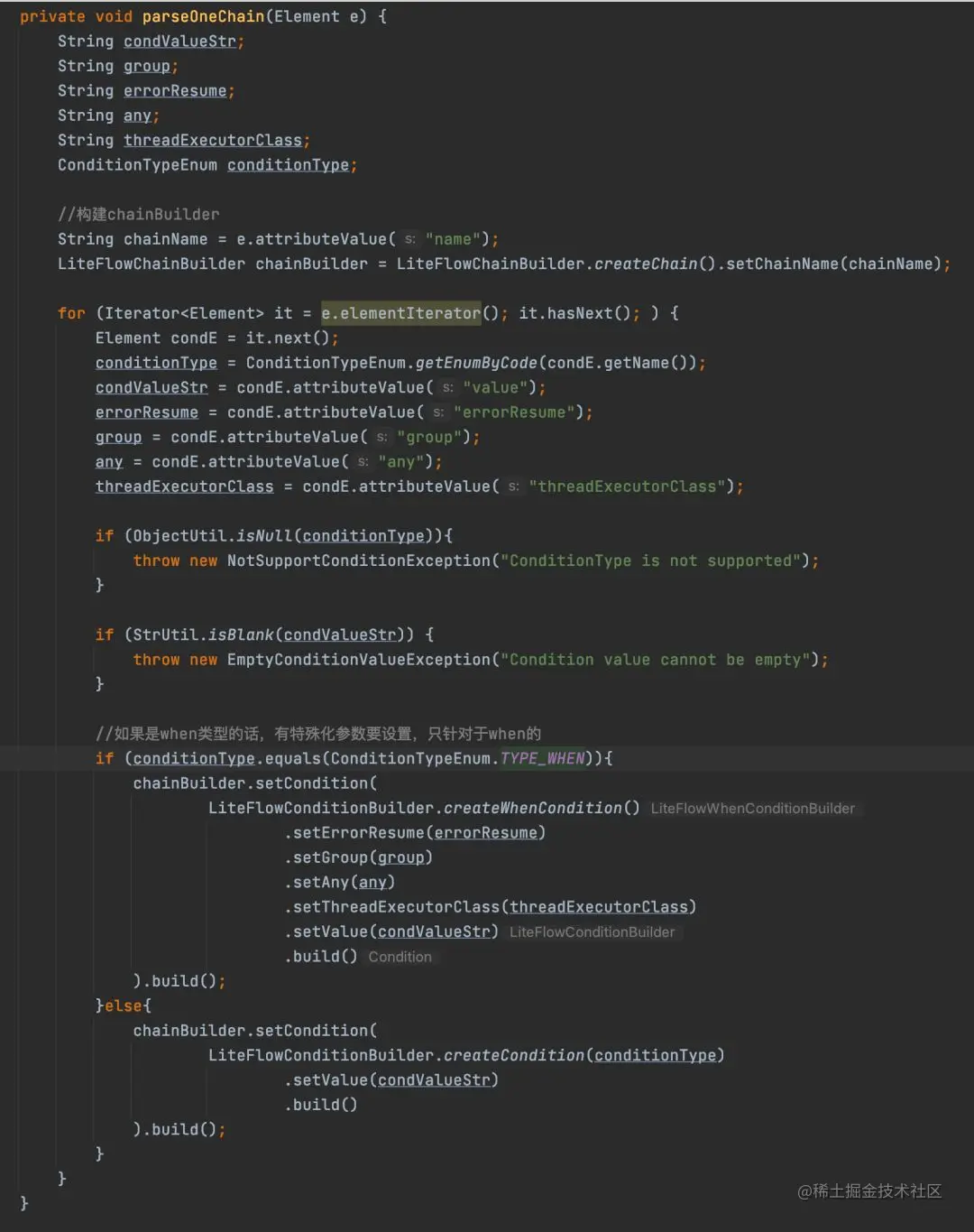 万字+28张图带你探秘小而美的规则引擎框架LiteFlow大家好，今天给大家介绍一款轻量、快速、稳定可编排的组件式规则引 - 掘金