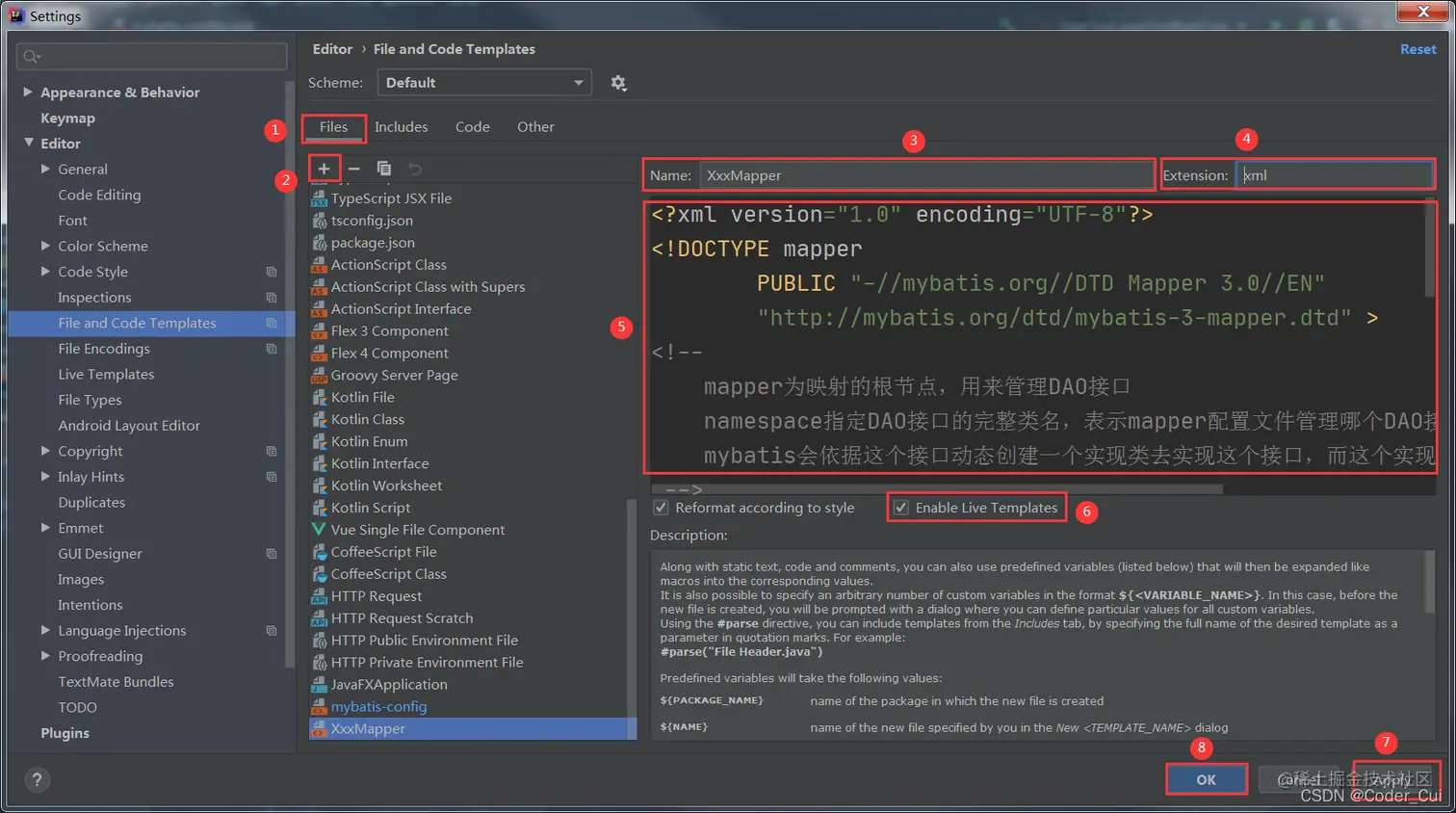 IDEA中快速创建xml文件（含mybatis-config.xml、XxxMapeer.xml）1.File---Se - 掘金