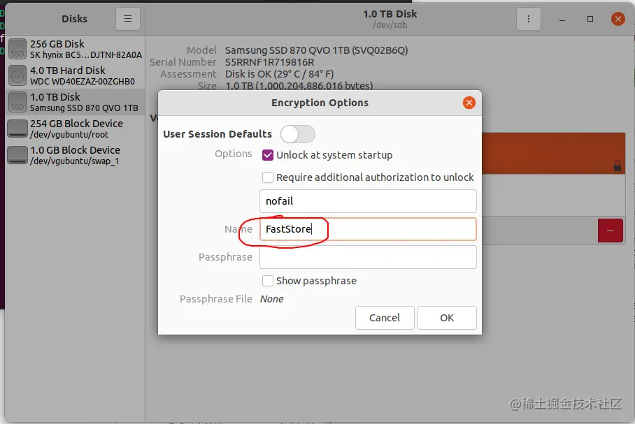 磁盘切换成F2FS文件系统并加密对于SSD和SMR技术的机械硬盘，使用F2FS可以更好的利用它们的性能。 本文将会介绍如 - 掘金