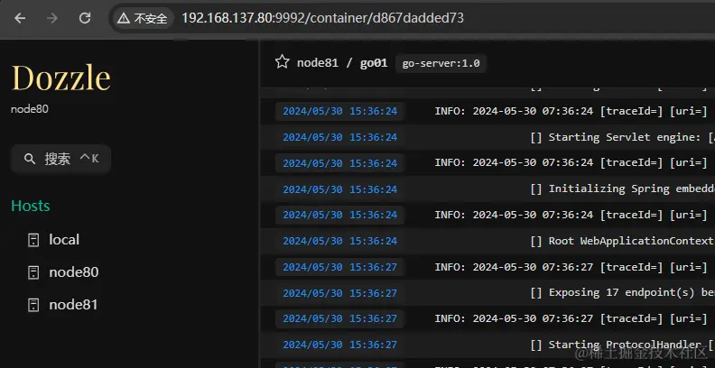 dozzle轻量级Docker日志查看器【超详细】Dozzle 是 一款基于接口来监视Docker日志的轻量级的应用，它 - 掘金