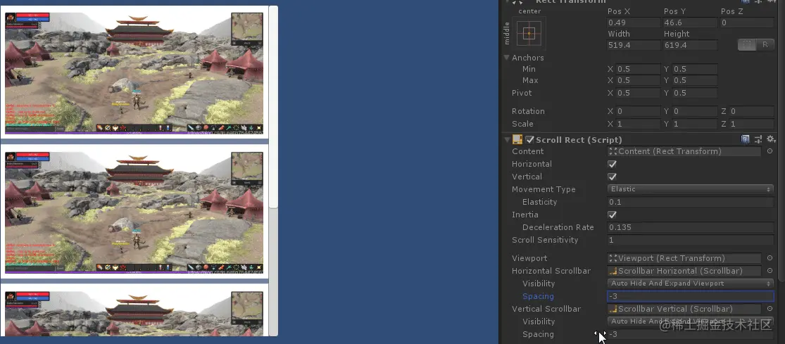 【unity3d Ugui系列】（十二）scrollview 滚动视图组件详解这是我参与11月更文挑战的第12天，活动详 掘金