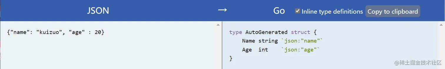 Go语言之json使用和 js 相比，go 对 json 的操作可以说是比较繁琐，但这并不是只有 go 这样，静态类型的 - 掘金