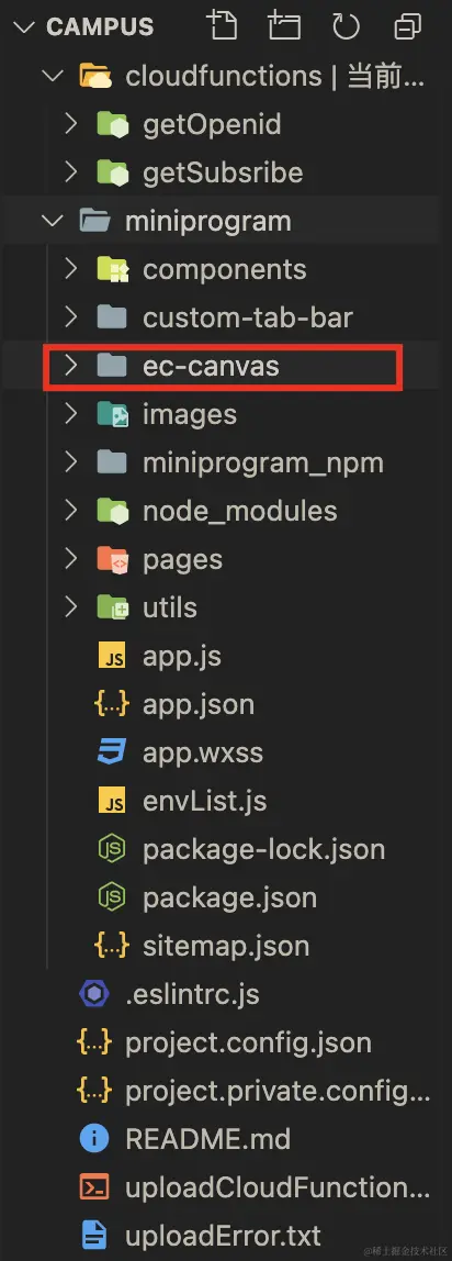 原生微信小程序echarts的基本使用和3个高频案例本文将详细介绍ec-canvas在小程序上的基本使用，封装可复用的h - 掘金