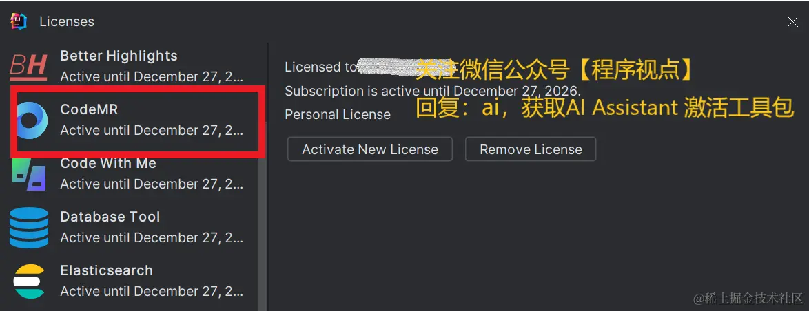 IntelliJ IDEA 2023.3 的 AI Assistant 终于被激活了，但我是这样干的!Jetbrains - 掘金
