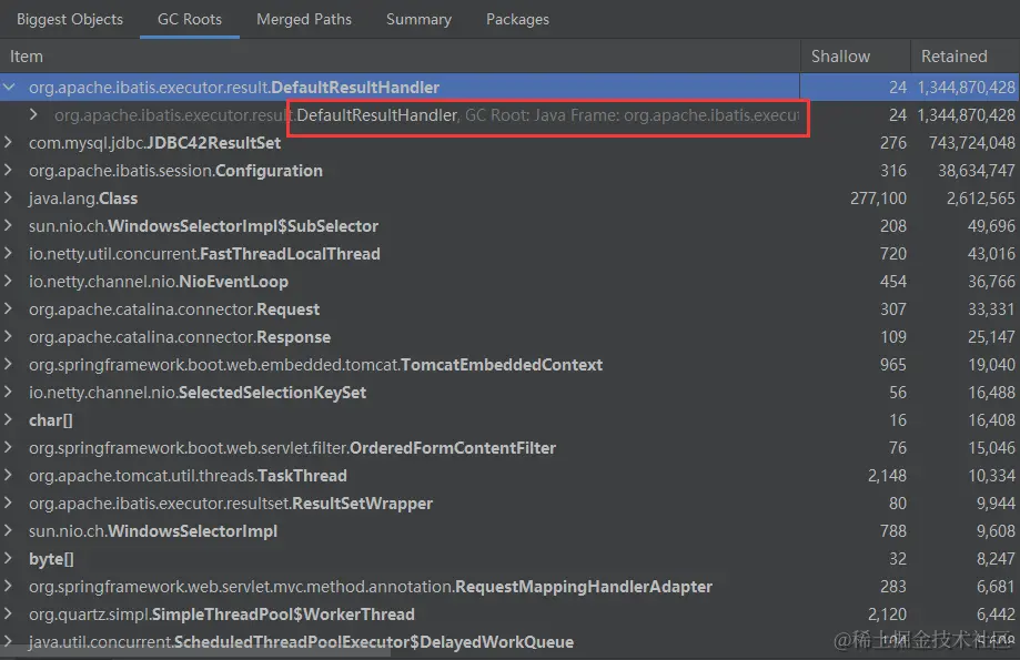 java.lang.OutOfMemoryError: GC overhead limit exceeded的一次分析 - 掘金