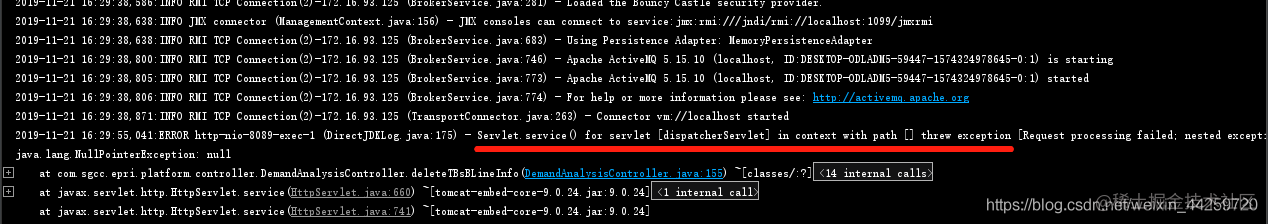 Servlet.service() for servlet [dispatcherServlet] in context with path ... 解决思路 - 掘金