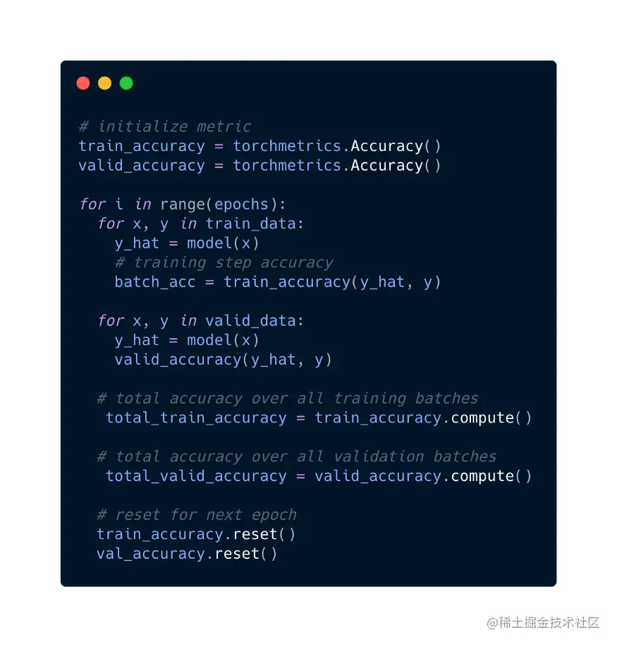 TorchMetrics：PyTorch的指标度量库 - 掘金