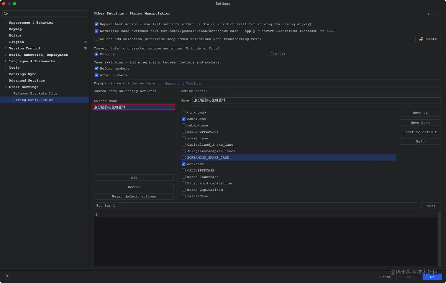 IDEA插件之驼峰转换【String Manipulation】还在为大量需要转换的驼峰格式烦恼吗，有了这款插件，从此驼 - 掘金